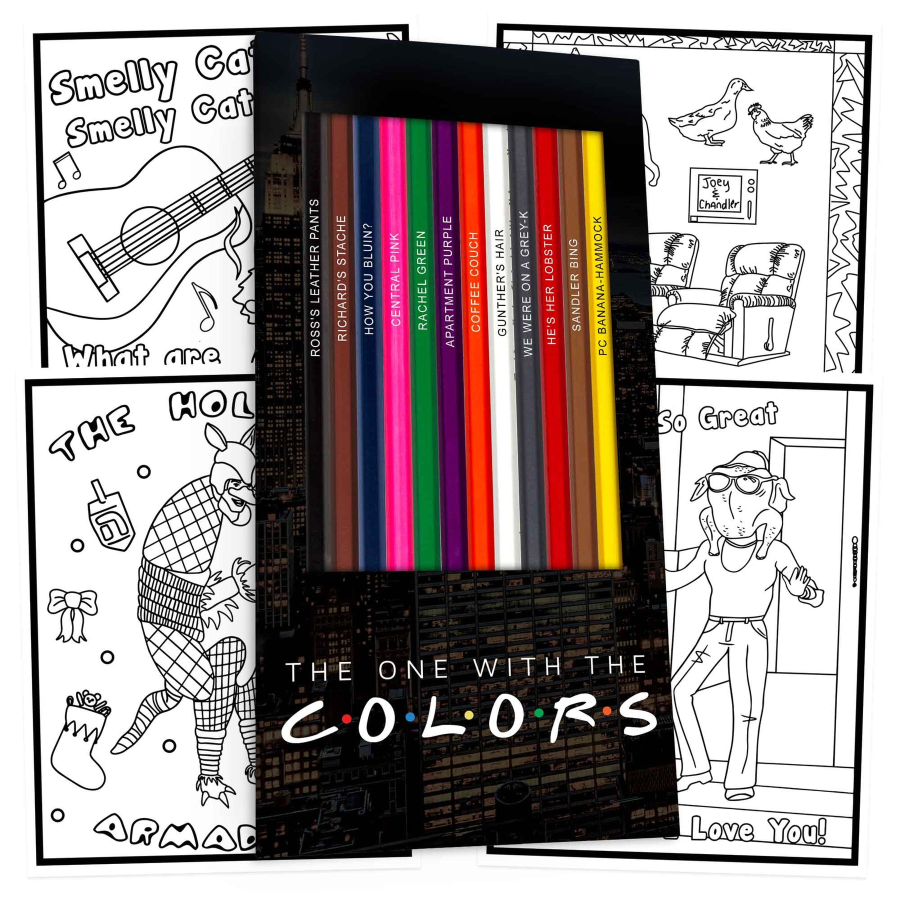 Friends Inspired Colored Pencils & Coloring Gift Bundle – Pop Colors