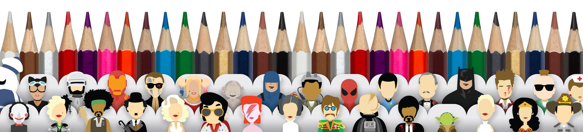 Pop Colors - Colored Pencil Gift Sets with Pop Culture Themes