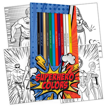 Pop Colors - Colored Pencil Gift Sets with Pop Culture Themes