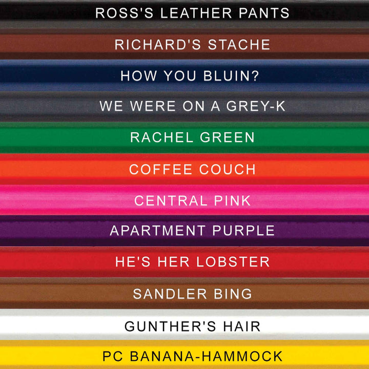 Friends Inspired Colored Pencils Gift Set - 'The One With The Colors ...