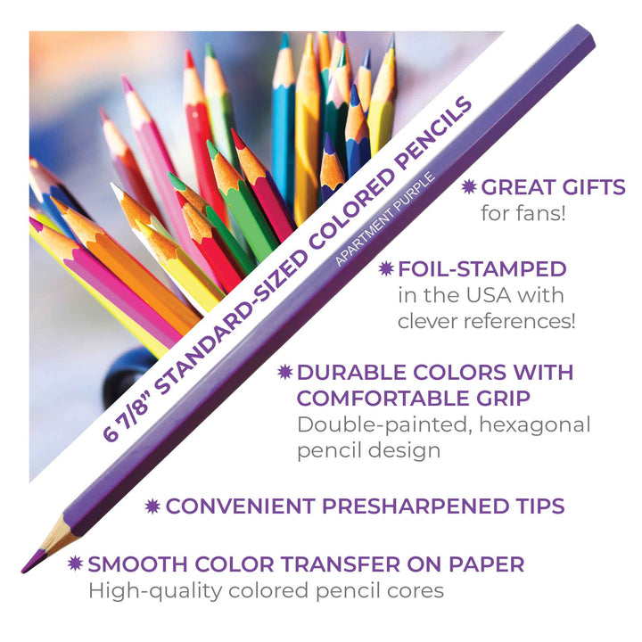 Friends Inspired Colored Pencils Gift Set - 'The One With The Colors ...