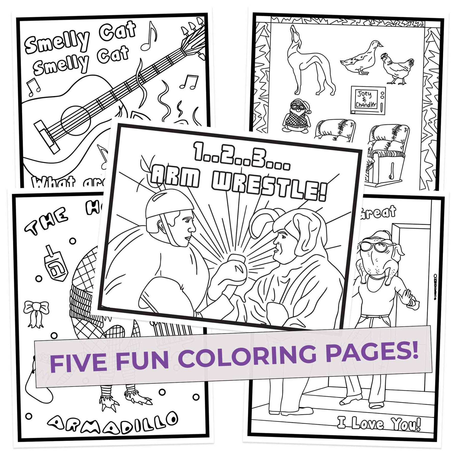 Friends Inspired Colored Pencils & Coloring Gift Bundle – Pop Colors