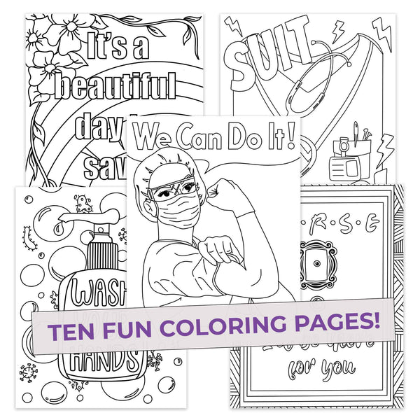 nursing tools coloring pages