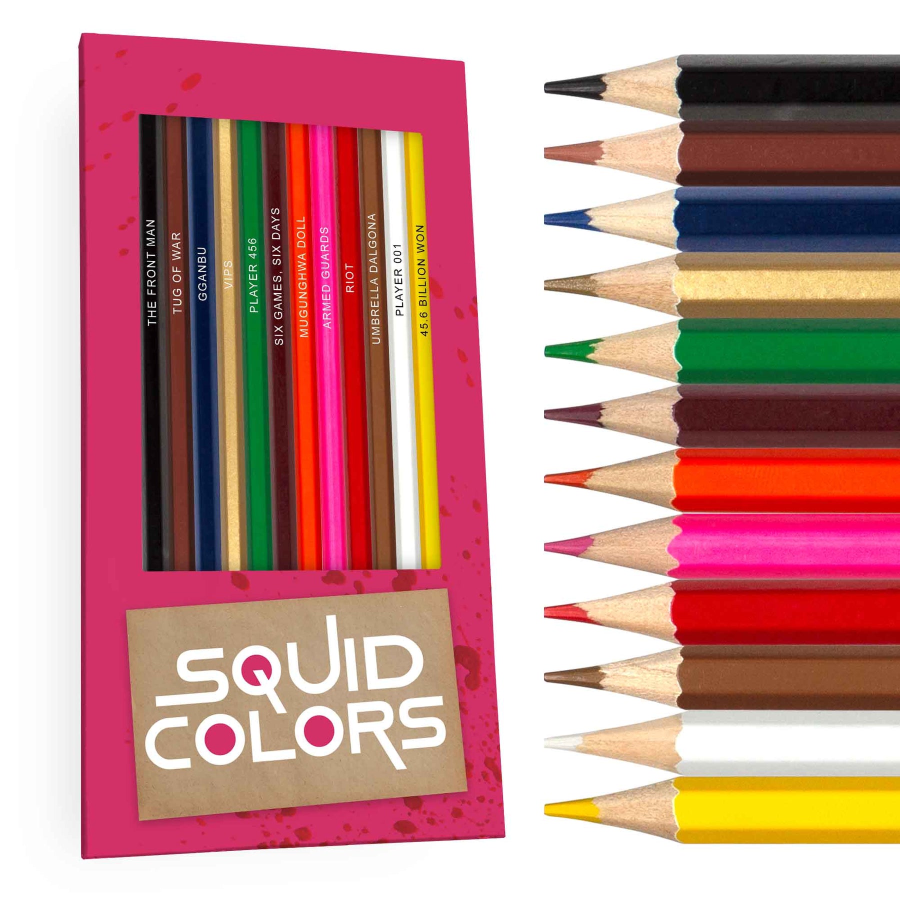 Squid Game Inspired Colored Pencil Gift Set - 'Squid Colors' – Pop Colors